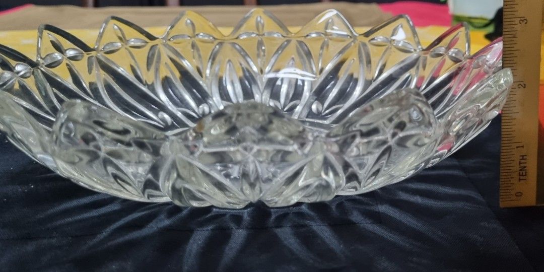 Flower Shaped Glass Bowl, Furniture & Home Living, Kitchenware ...