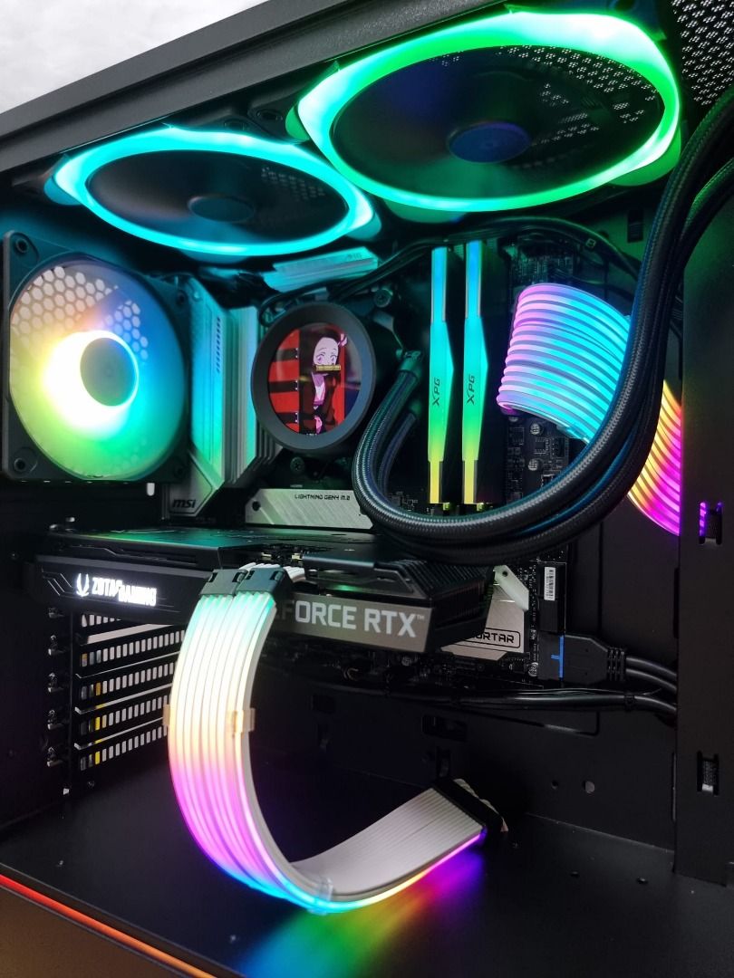 [FREE DELIVERY] Nezuko Kamado DEMON SLAYER FAN CUSTOM GAMING PC / RYZEN ...