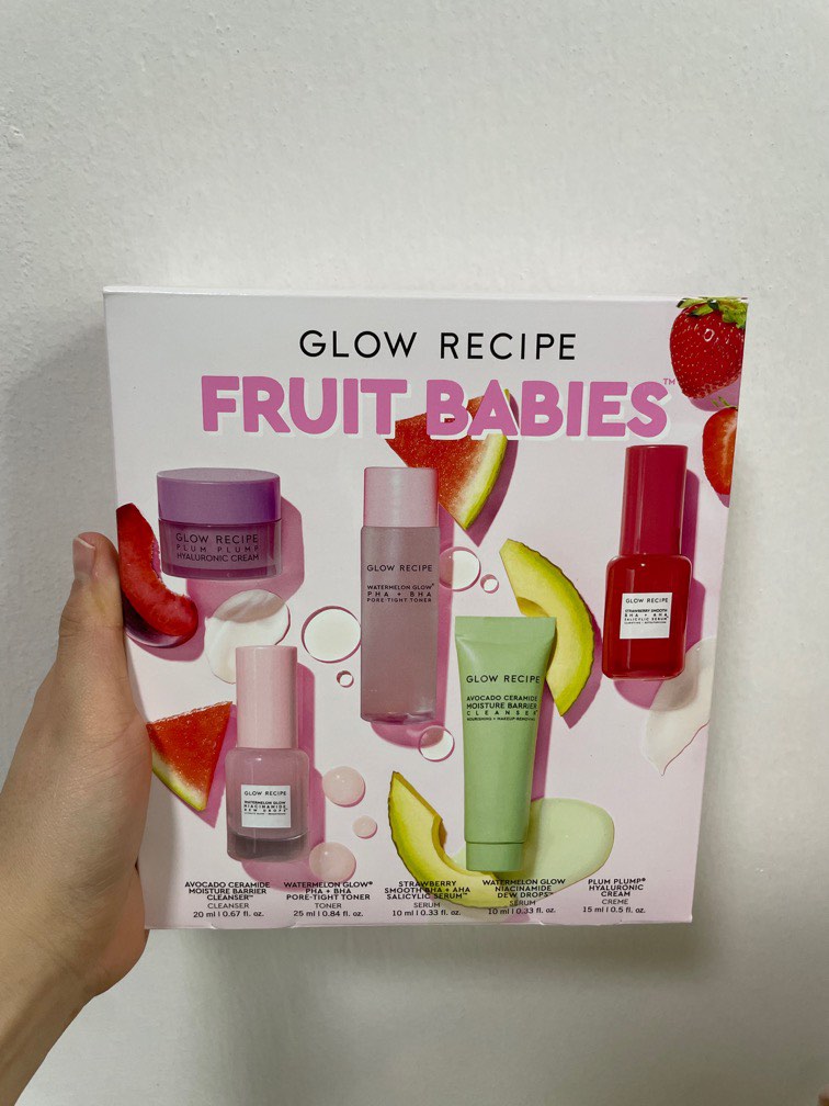 Limited New Fruits baby Glow Recipe (Travel set), Beauty & Personal ...