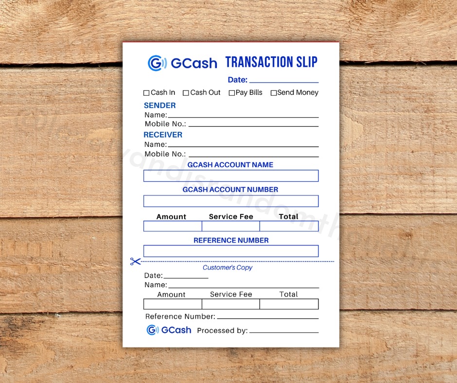 GCash Transaction Slip Tear-off Pad A6 Size, Hobbies & Toys, Stationary ...