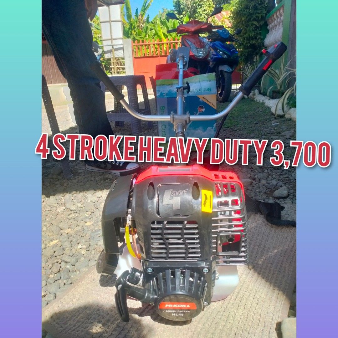 Grass cutter 4 stroke with free tansi heavy duty 45cc, Commercial ...