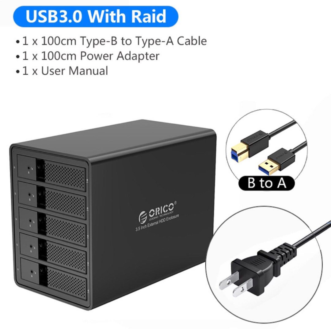 Hard Disk Drive Enclosure with RAID, Computers & Tech, Parts ...