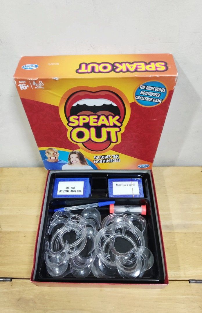 Hasbro Speak Out Game, Hobbies & Toys, Toys & Games on Carousell