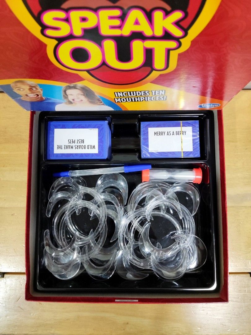 Hasbro Speak Out Game, Hobbies & Toys, Toys & Games on Carousell