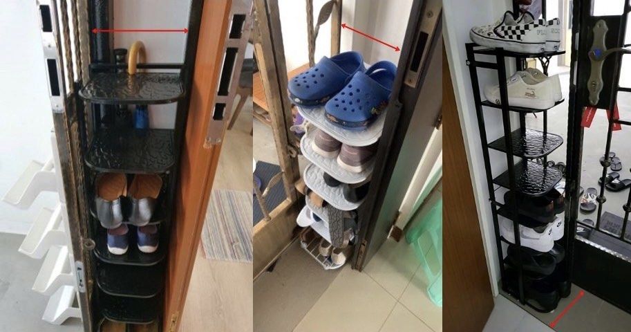 HDB/BTO Shoe Rack in Black (8 Shelves), Furniture & Home Living ...