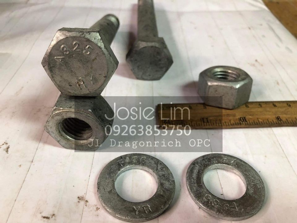 HDG A325 Hex Bolt (Hot Dipped Galvanized Hi-Tensile) - ALL SIZES ...