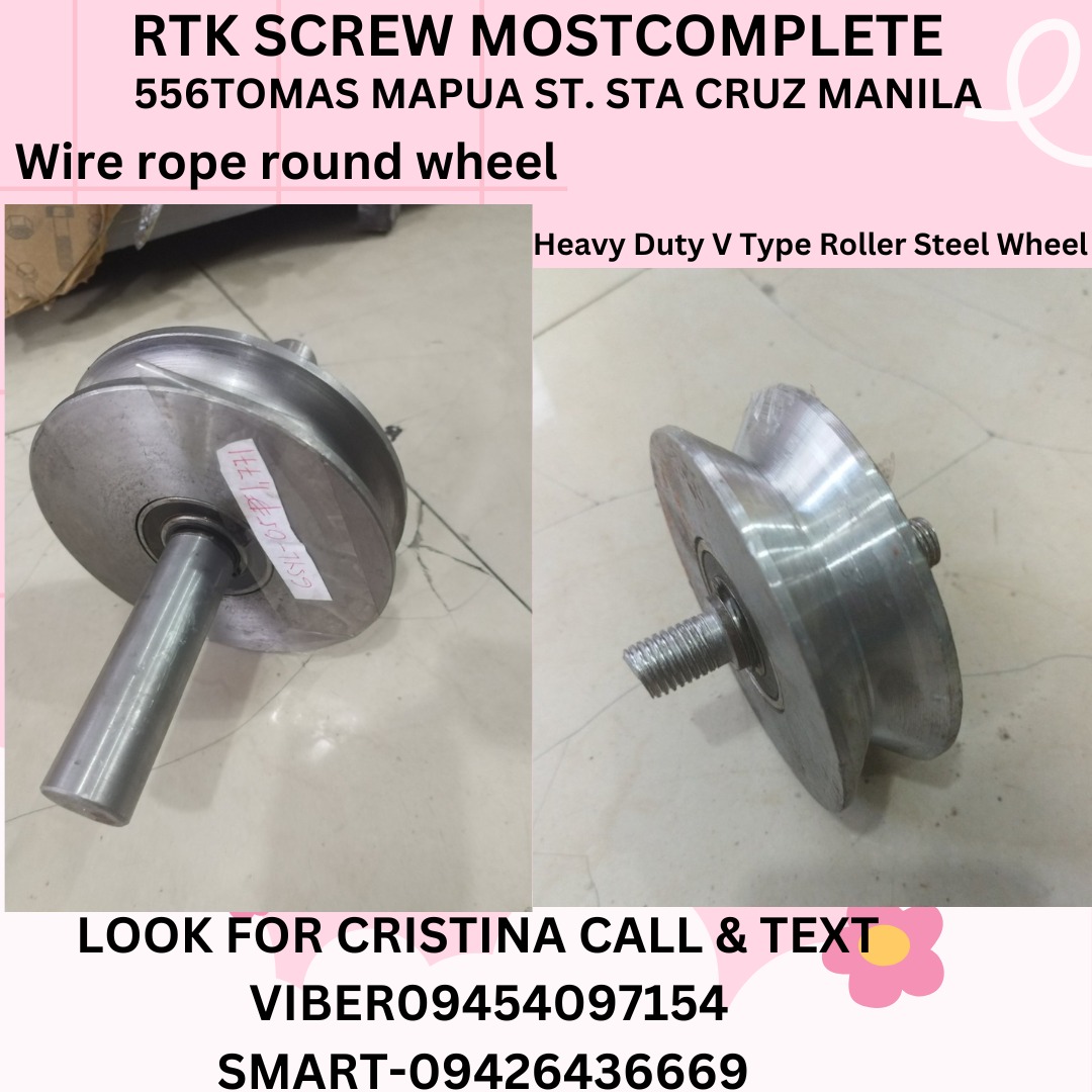 Heavy Duty V Type Roller Steel Wheel &Wire rope round wheel, Commercial ...