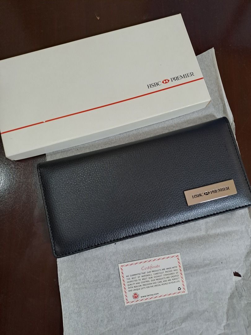 HSBC Checkbook Holder, Men's Fashion, Watches & Accessories, Wallets ...