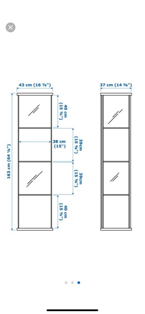 Ikea Glass Cabinet Furniture And Home Living Furniture Shelves Cabinets And Racks On Carousell