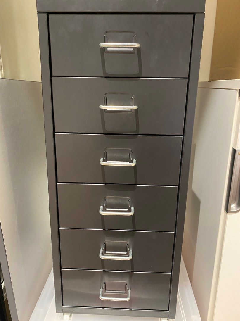 IKEA Helmer Drawer Unit (Black), Furniture & Home Living, Furniture ...