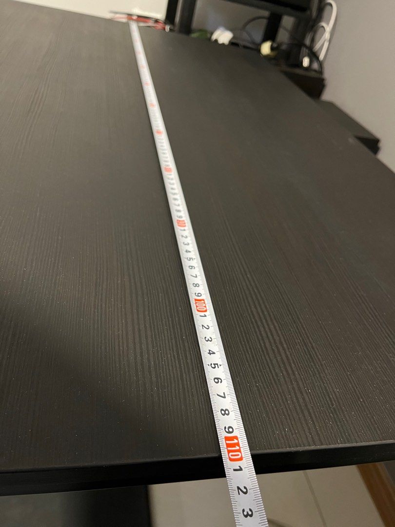 IKEA Sandsberg Table 110x67cm black (2 available), Furniture & Home ...