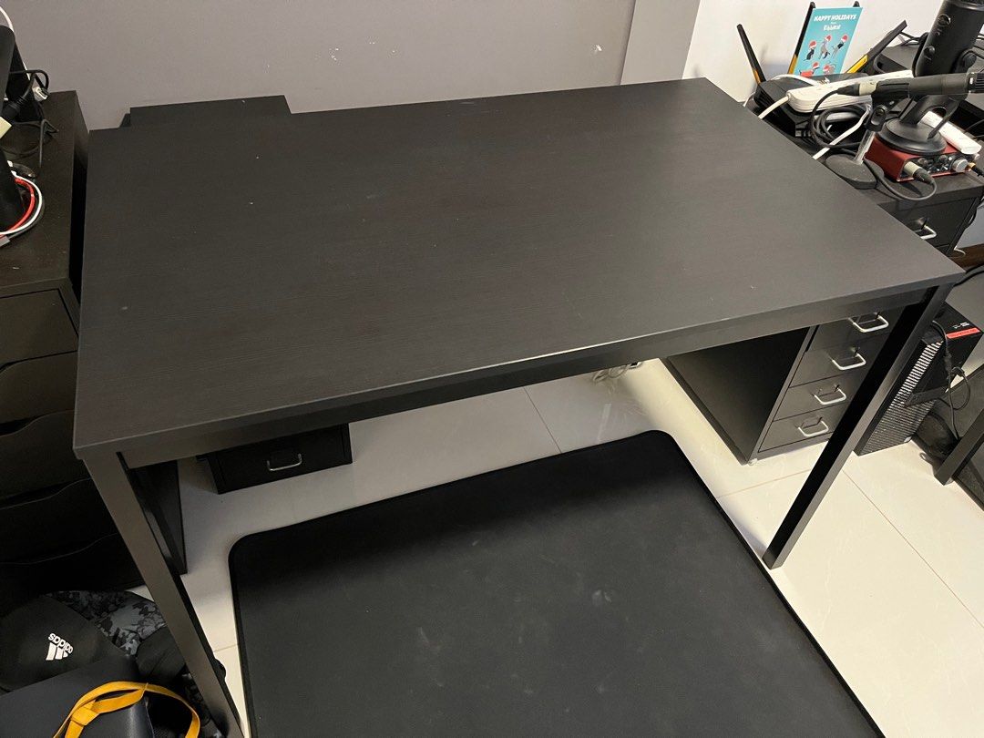 IKEA Sandsberg Table 110x67cm black (2 available), Furniture & Home ...