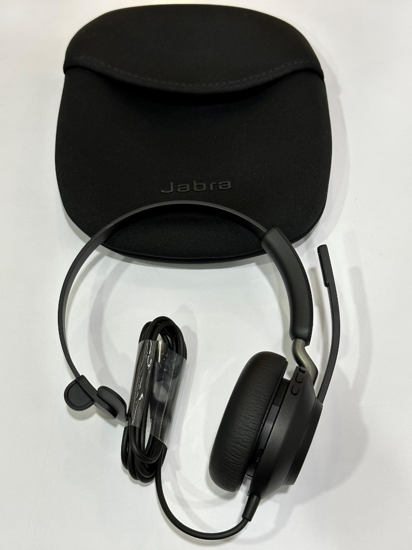 Jabra Evolve2 40 Mono Headset, USB-A (Black) MS, Audio, Headphones ...