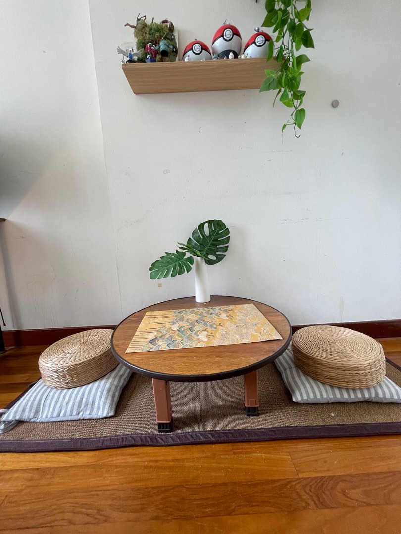 Japanese Table Set Tatami seat vase, Furniture & Home Living, Furniture ...