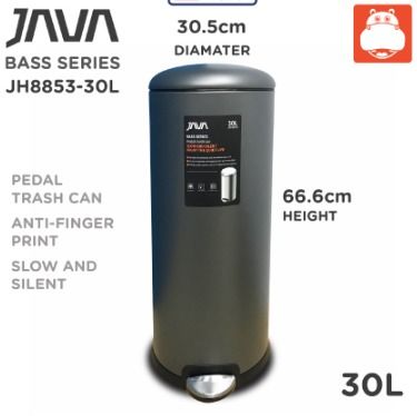 JAVA JH8853 Step Bin with Soft Closing [Multiple Size/Color] - Waste ...