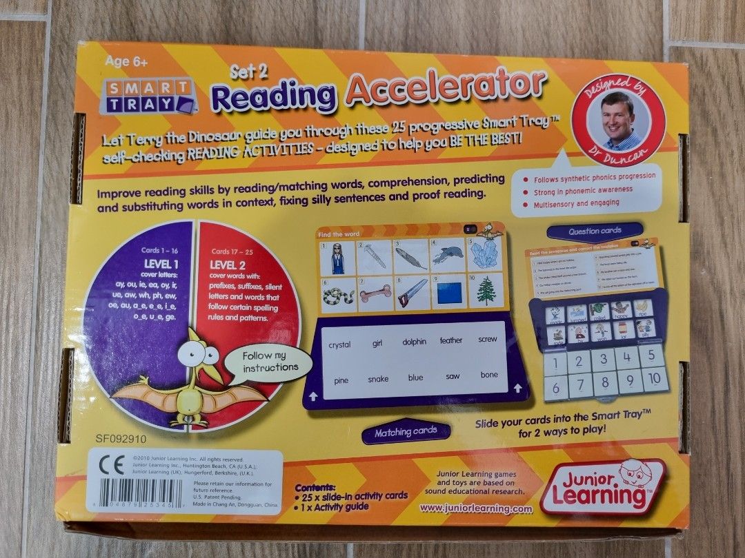 Junior Learning Kids Children Reading Comprehension and Reading Accelerator Set, Hobbies & Toys ...