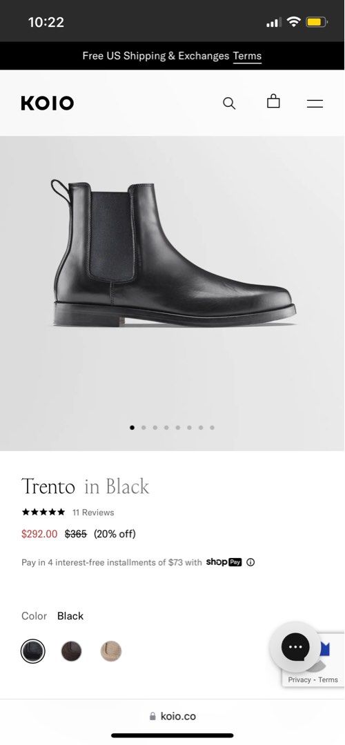 KOIO Black Trento Chelsea boots, Men's Fashion, Footwear, Boots on ...