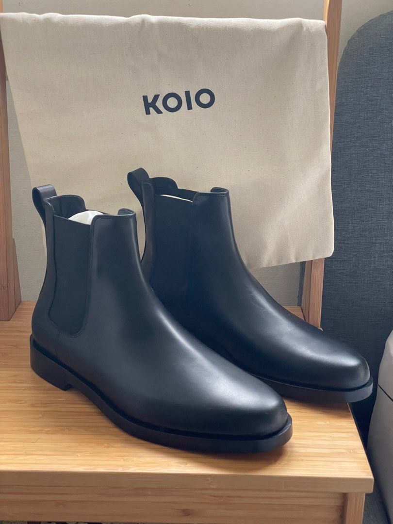 KOIO Black Trento Chelsea boots, Men's Fashion, Footwear, Boots on ...