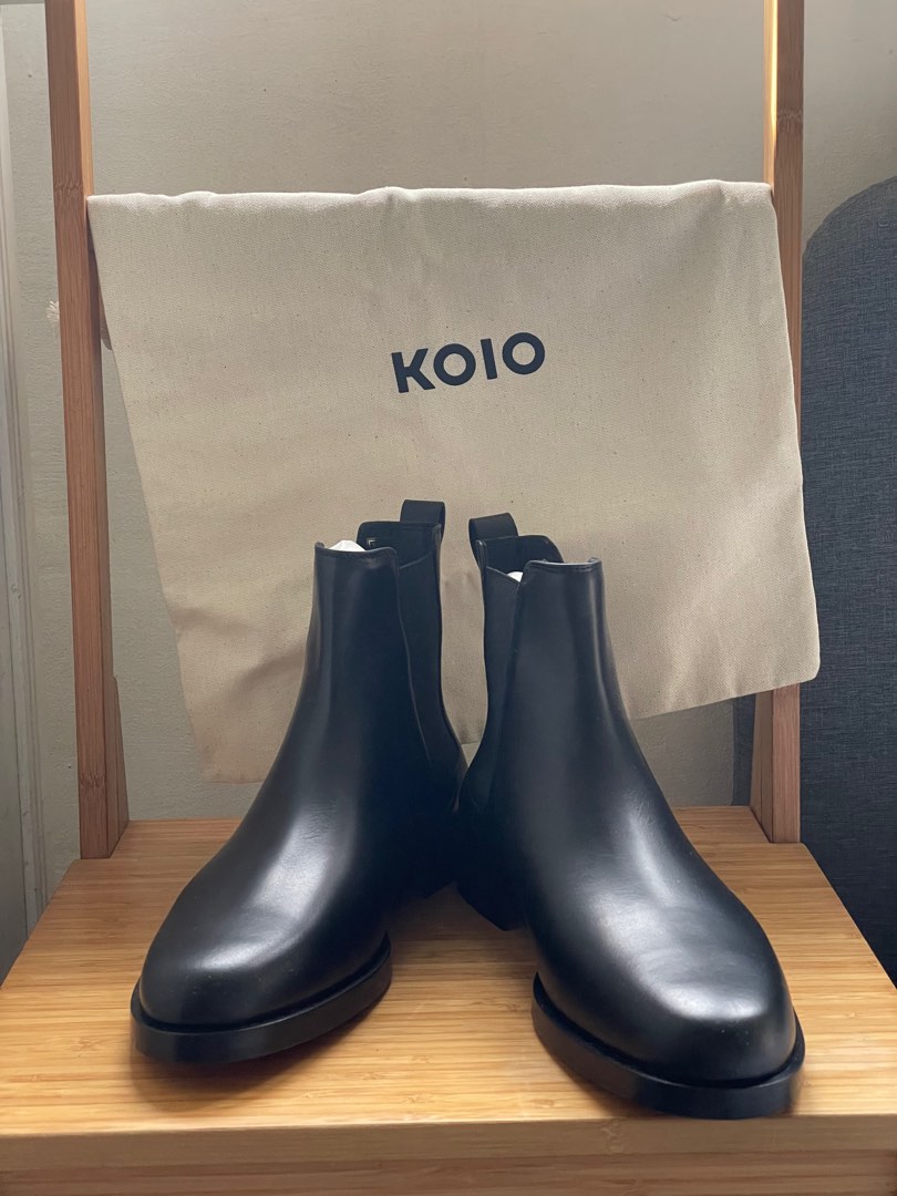 KOIO Black Trento Chelsea boots, Men's Fashion, Footwear, Boots on ...