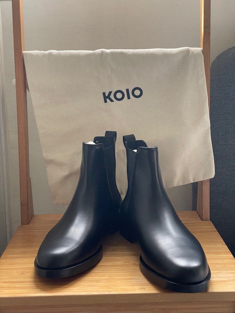 KOIO Black Trento Chelsea boots, Men's Fashion, Footwear, Boots on ...