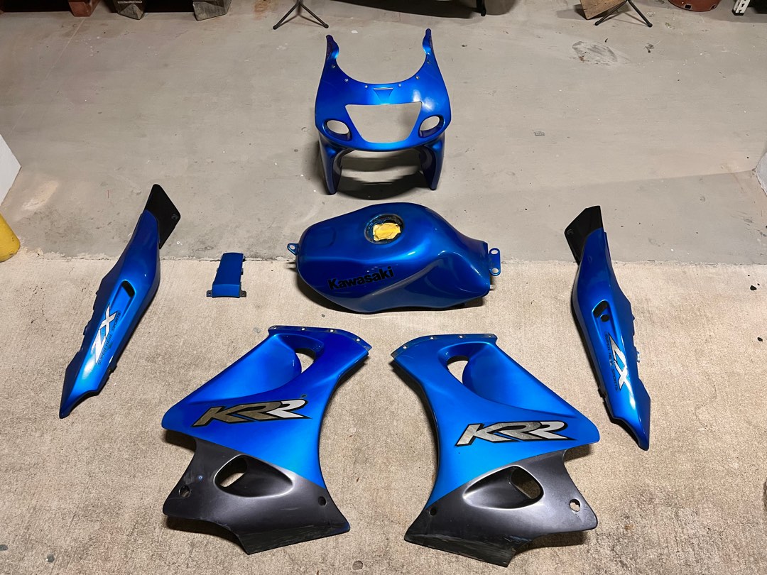 KRR coverset zx biru original, Motorcycles, Motorcycle Accessories on ...