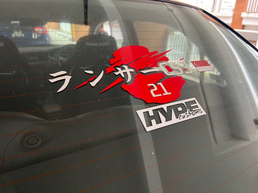 Lancer glx cs3 tailight vinyl tint wrap oracal hypecustoms, Car ...