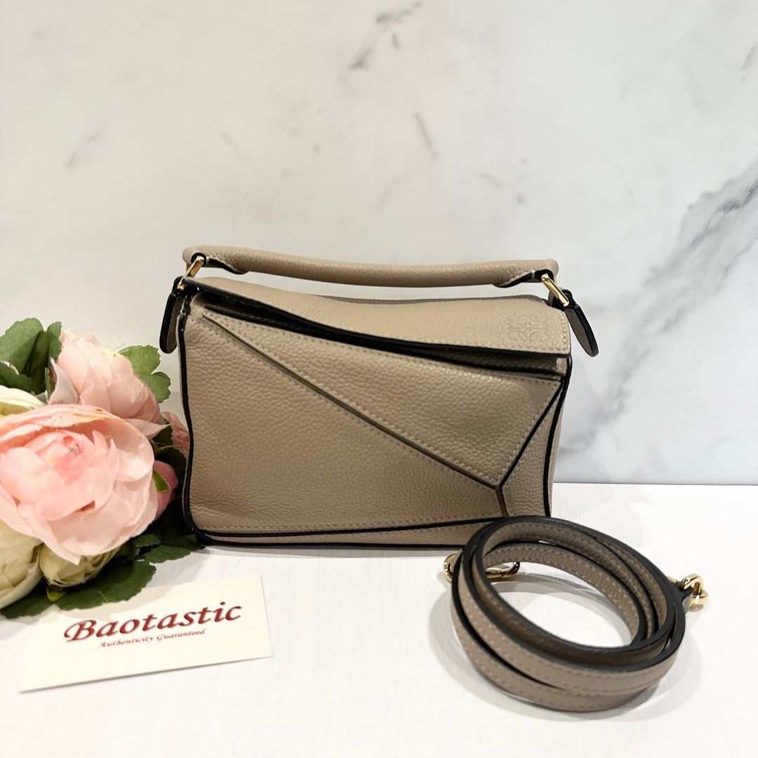 Loewe Puzzle Bag Mini Sand, Luxury, Bags & Wallets on Carousell