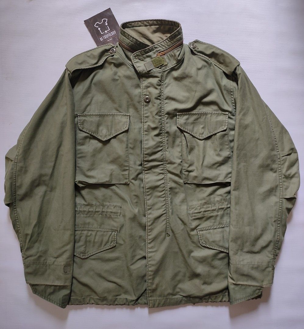 M65 Alpha Industries OG 107 Slant Pocket Jungle Fatigue US Army Vintage ...