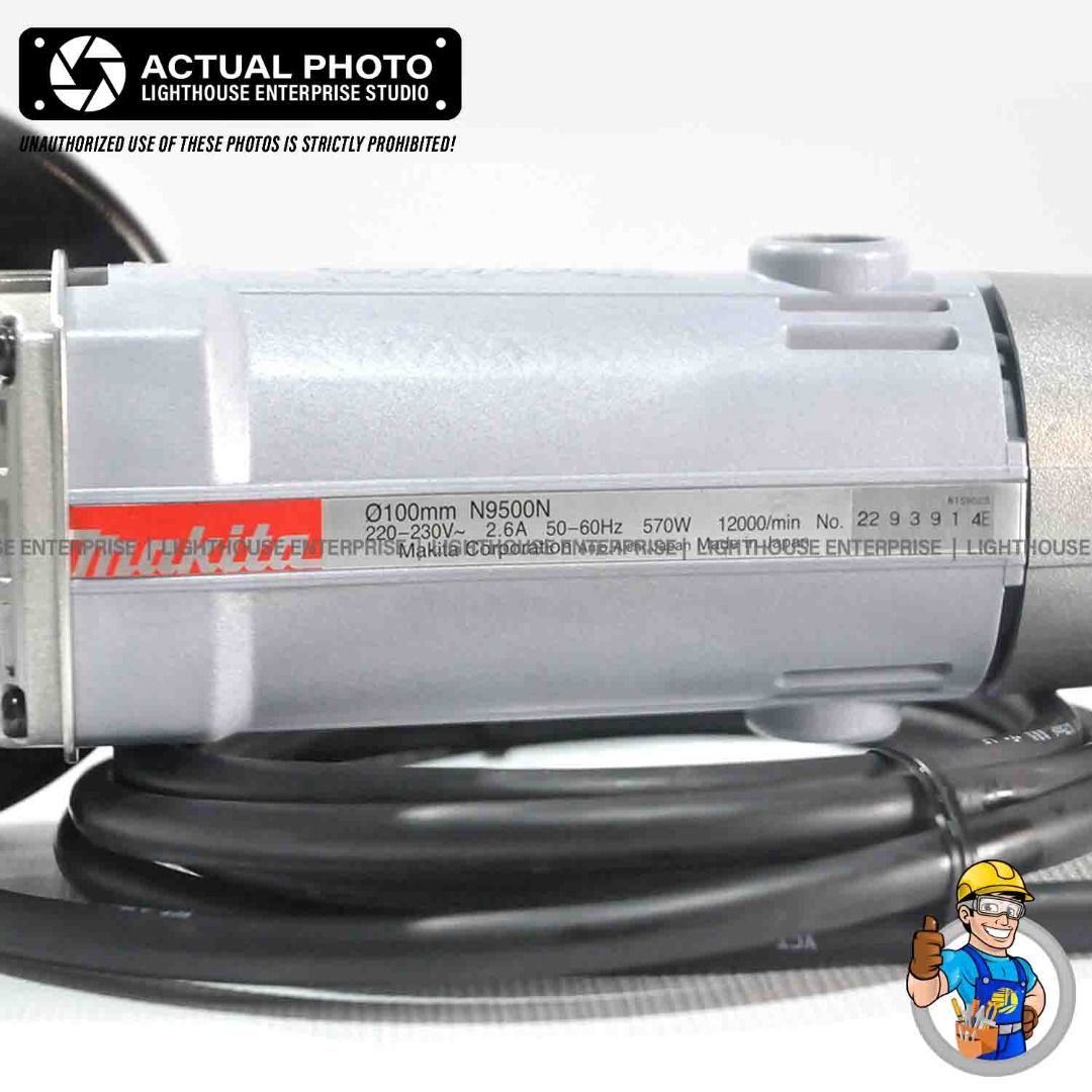 MAKITA MJ N9500N 570W 4" 100mm Angle Grinder *LIGHTHOUSE ENTERPRISE*, Commercial & Industrial ...