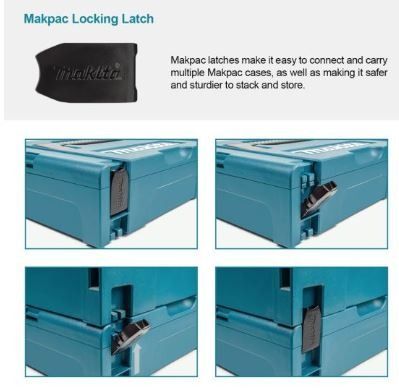 MAKITA P-84137 MAKPAC CANTILEVER STACKABLE STORAGE TOOL BOX, Furniture ...