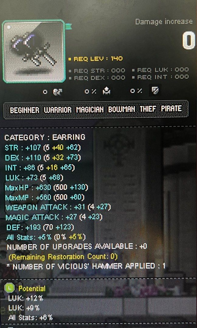 Maplestory Maplesea Endgame Warrior and Luk gears, Video Gaming, Gaming ...