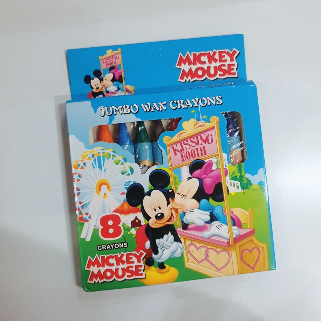 Mickey Mouse Jumbo Wax Crayons, Hobbies & Toys, Stationary & Craft ...