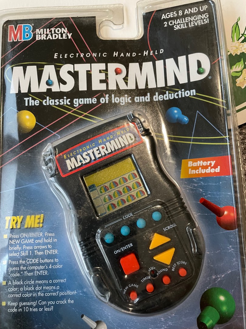 Milton Bradley electronic Mastermind, Hobbies & Toys, Toys & Games on Carousell