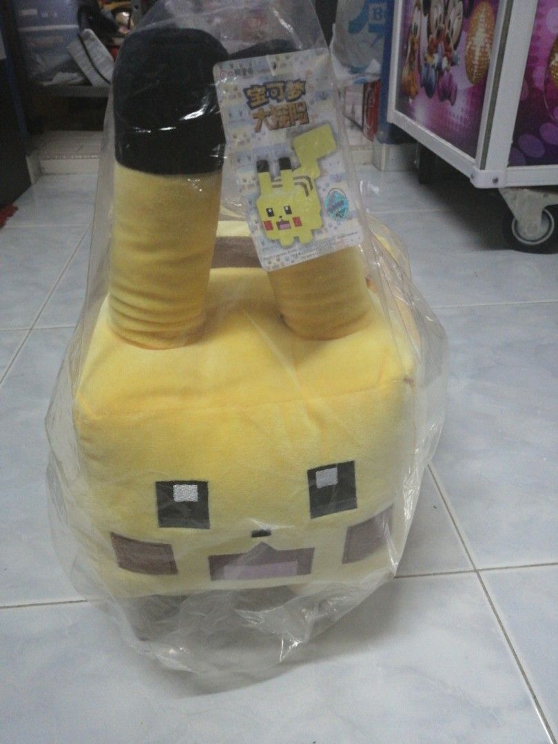 Minecraft pikachu pokemon plush toys, Hobbies & Toys, Toys & Games on ...