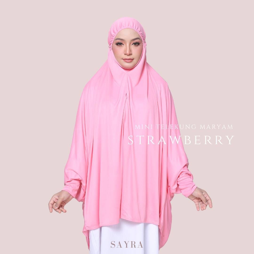 Mini telekung maryam, Women's Fashion, Muslimah Fashion, Prayer Sets on ...
