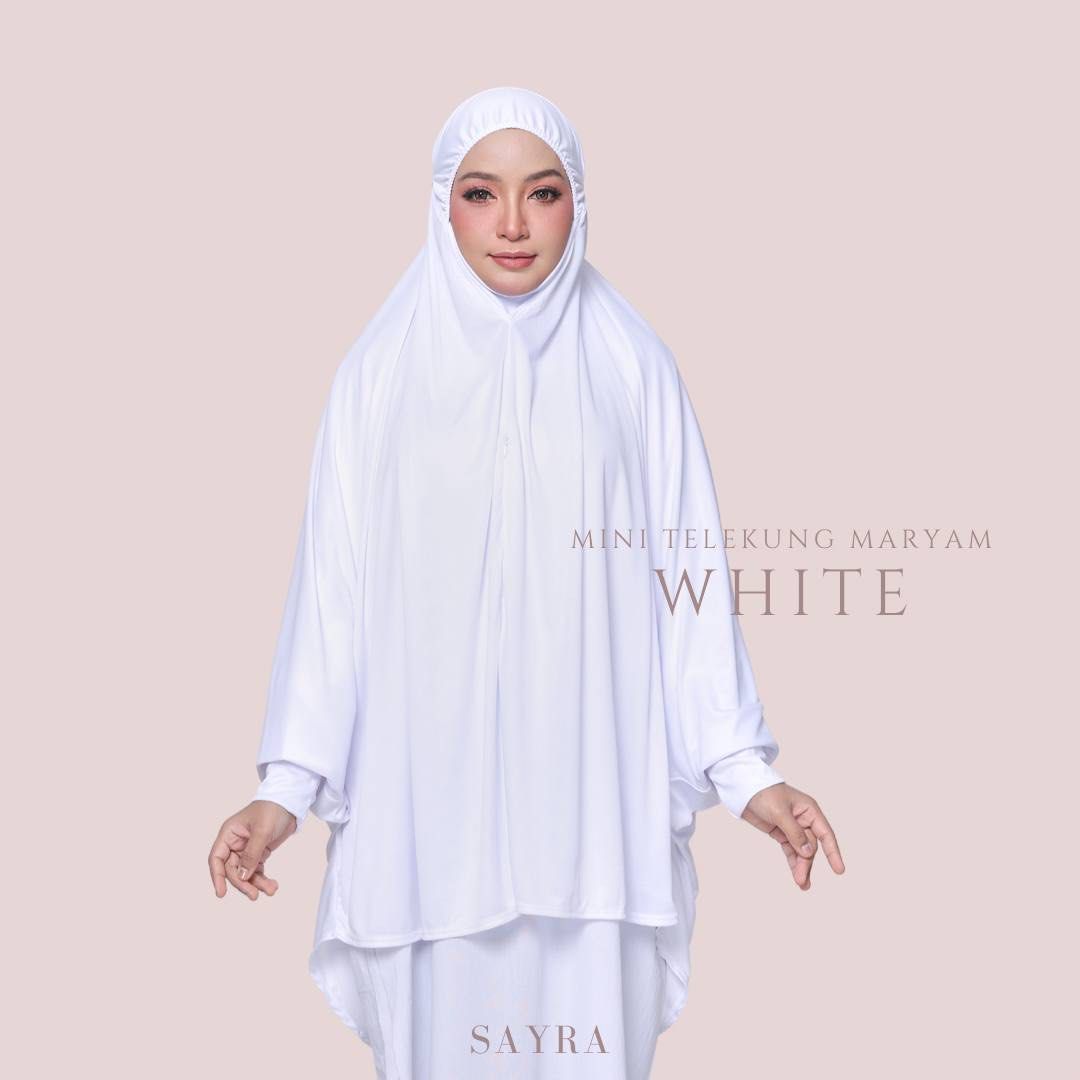 Mini telekung maryam, Women's Fashion, Muslimah Fashion, Prayer Sets on ...