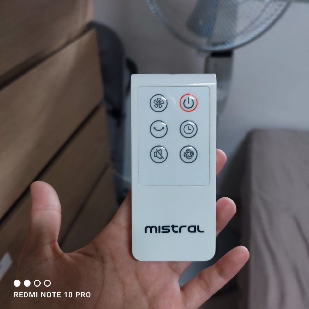 Mistral Fan standing 16" with remote control, Furniture & Home Living ...