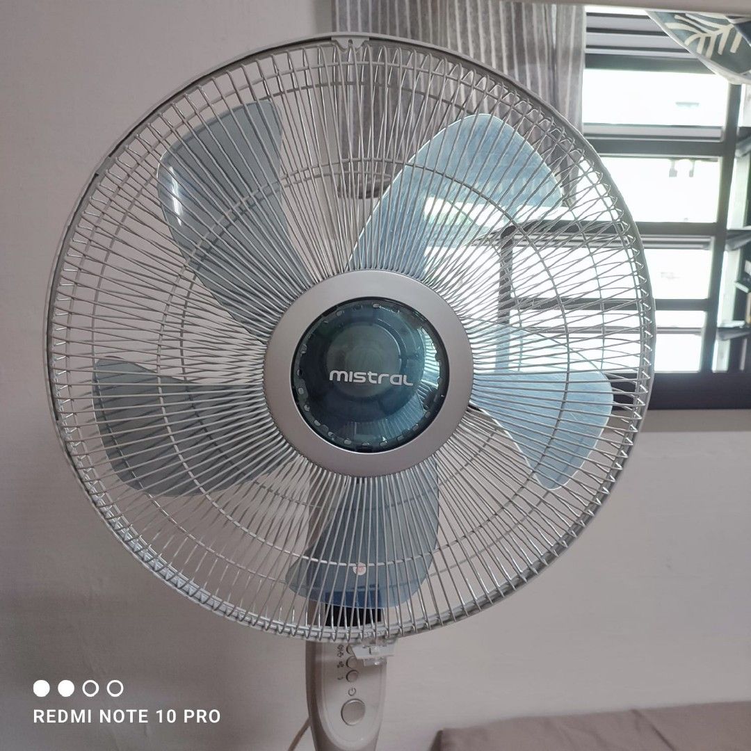 Mistral Fan standing 16" with remote control, Furniture & Home Living ...