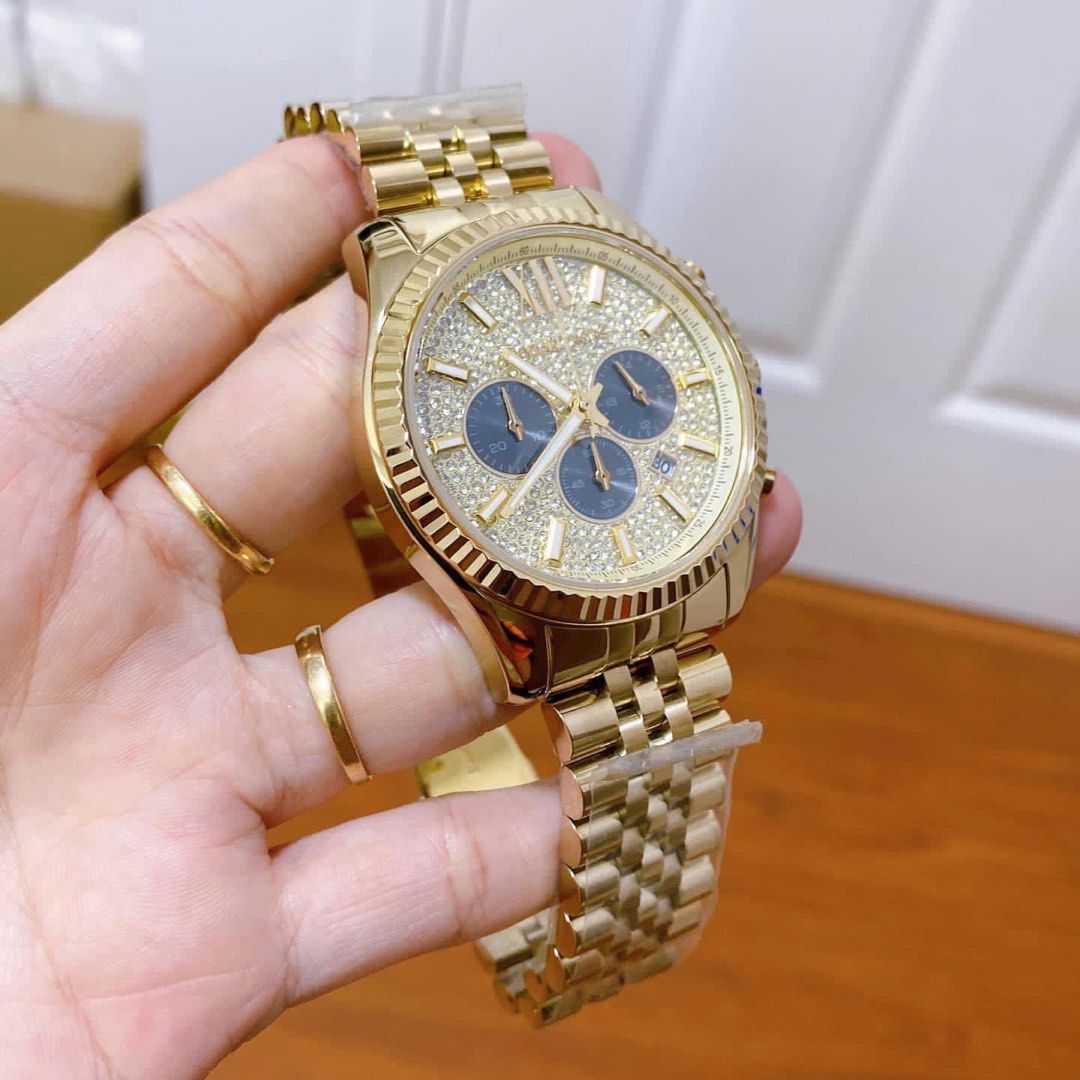 MK LEXINGTON FULL GLITZ DIAL AUTHENTIC WATCH on Carousell