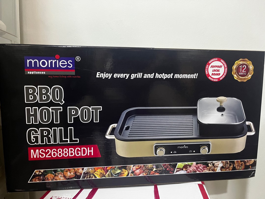 MORRIES BBQ HOT POT GRILL COOKER, TV & Home Appliances, Kitchen Appliances, BBQ, Grills ...