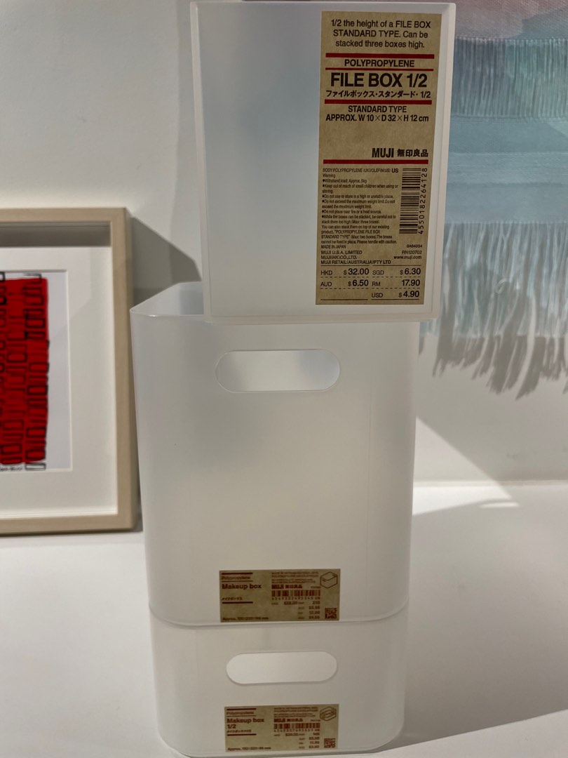 MUJI Storage Containers - As good as new, Furniture & Home Living, Home ...