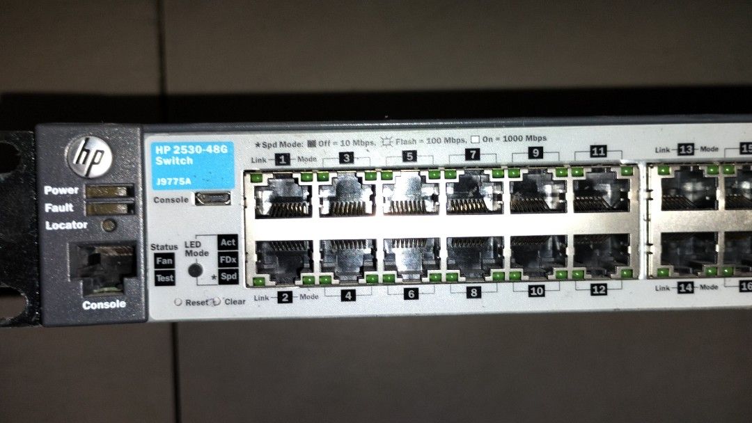 NETWORK SWITCH HP 2530-48G SWITCH RJ45 48 PORT J9775A, Computers & Tech ...