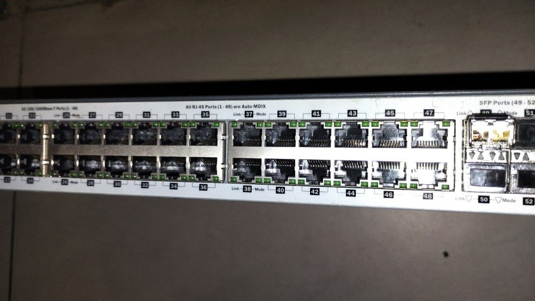Network Switch Hp 2530 48g Switch Rj45 48 Port J9775a Computers And Tech Parts And Accessories