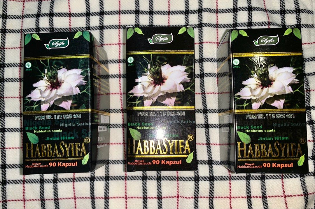 90 Capsules Habbatus Sauda Black Seed Oil, Health & Nutrition, Health ...