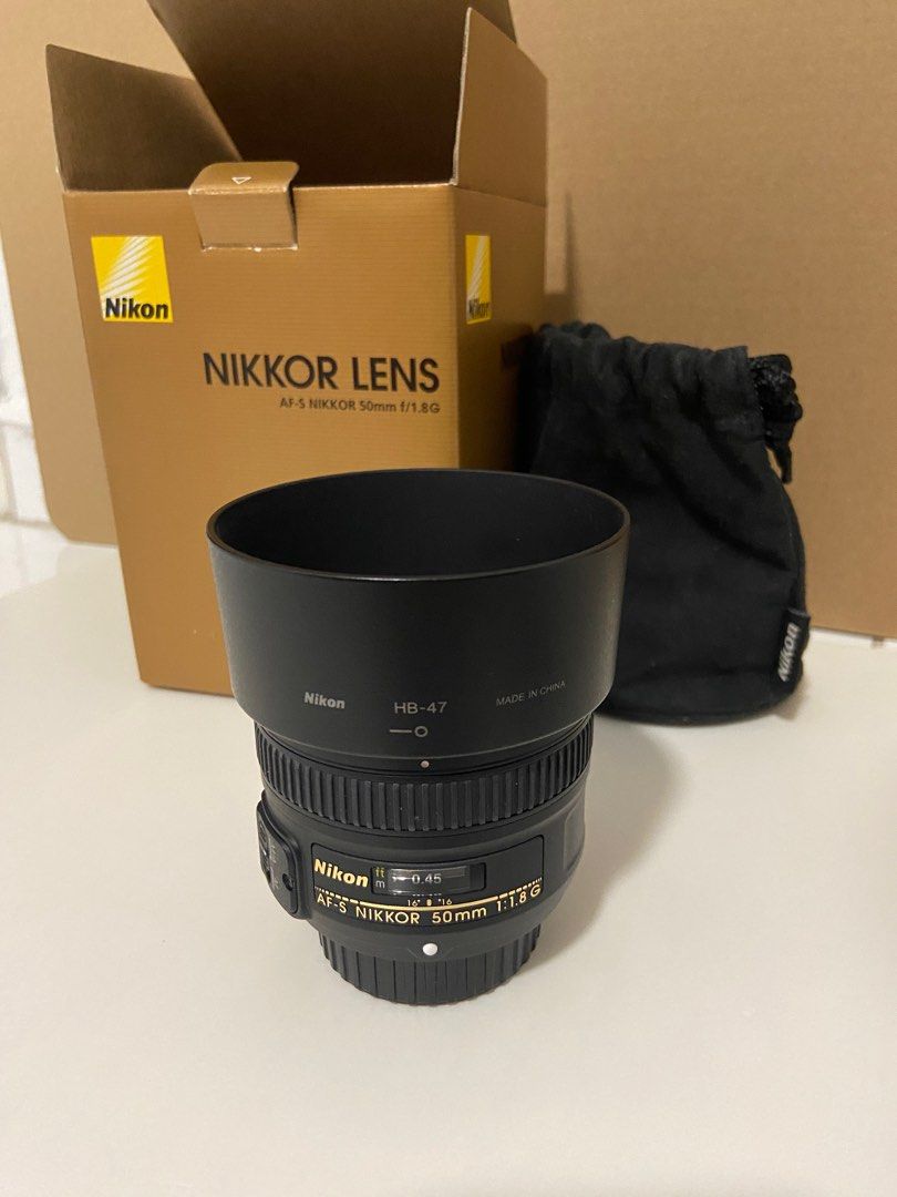 Nikon 50mm F1.8G AFS Lens (Full Set with Box), Photography, Lens & Kits ...