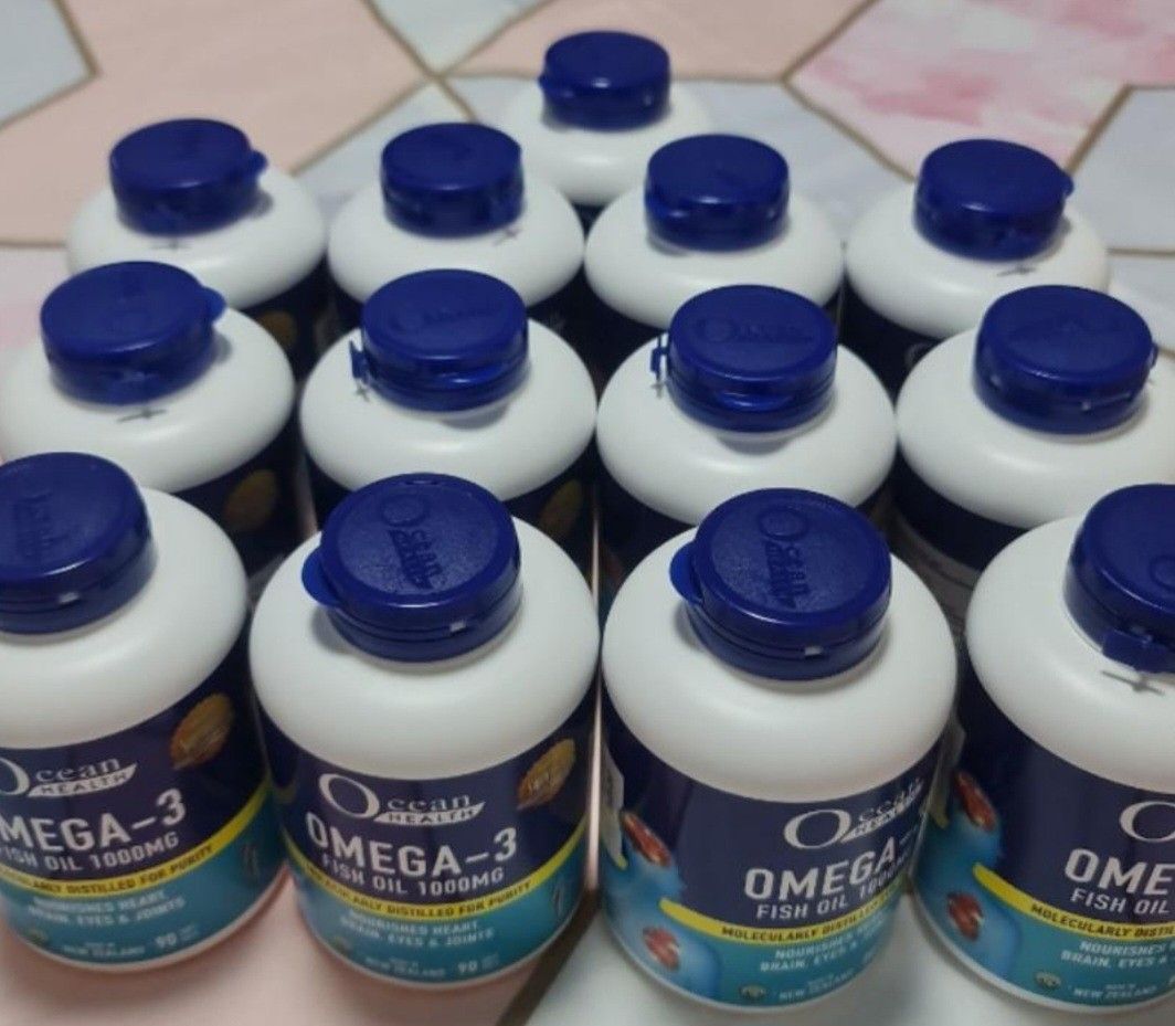 Ocean Health Omega Fish Oil 1000mg (90 soft gels), Health & Nutrition ...