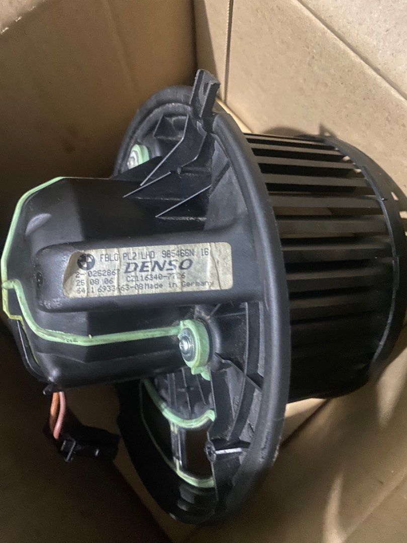 WOULD BE OK WITH ANY N46B20B ENGINE. ORIG Denso Heater Blower Motor for ...