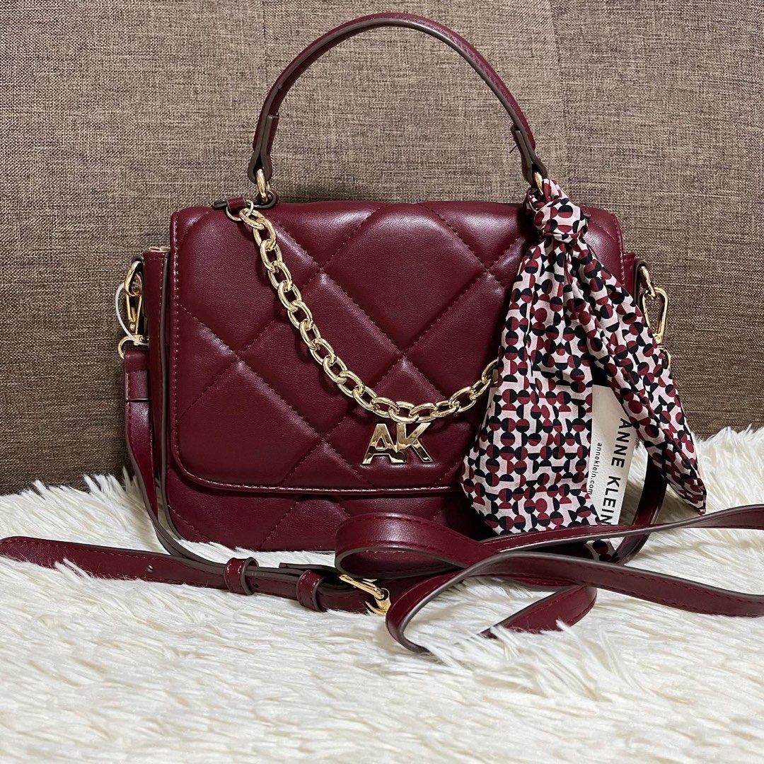 Original Anne Klein Red Sling Bag, Women's Fashion, Bags & Wallets ...