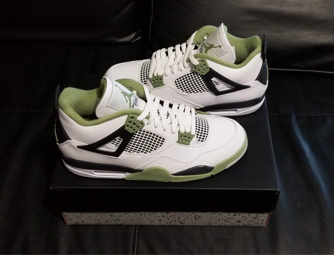 Original Jordan 4 Retro Seafoam, Men's Fashion, Footwear, Sneakers on ...