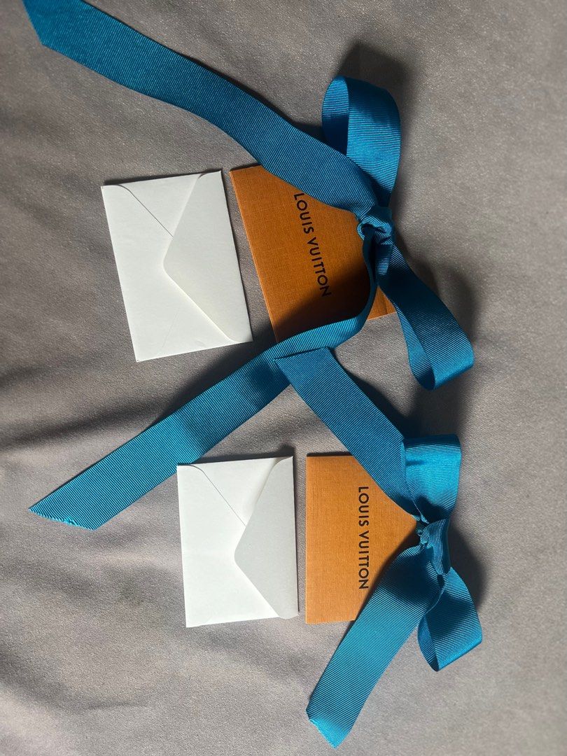 Original Louis Vuitton Cards with Ribbon, Luxury, Accessories on Carousell